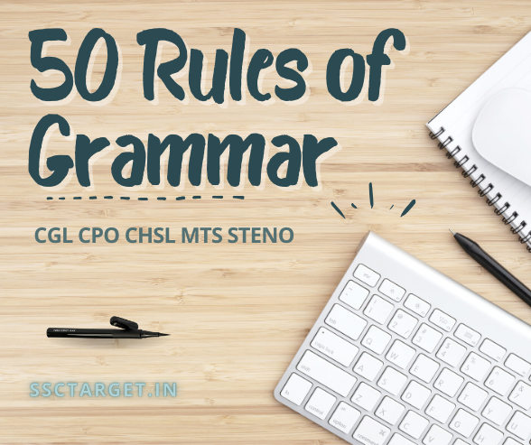 50 Essential Grammar Rules for SSC Exam Success